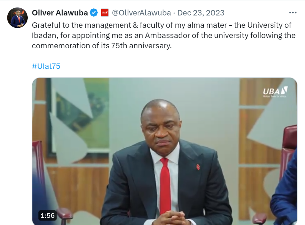 UBA GMD/CEO, Oliver Alawuba: Biography, Career, Education, Wife and ...